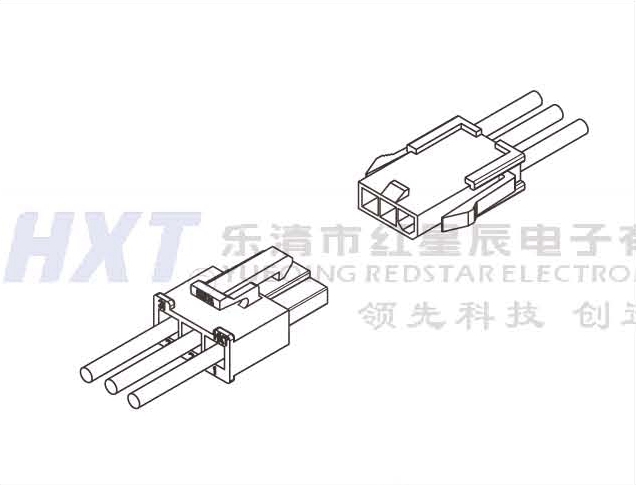 42001-03P-8B2-42001（5557/5559单排）-HXT- 合适连接器 - 更合适的连接器解决方案